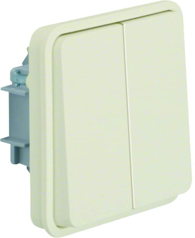 Doppel-Wechselschalter-Einsatz mit Wippe2fach AP/UP Berker W.1 ...
